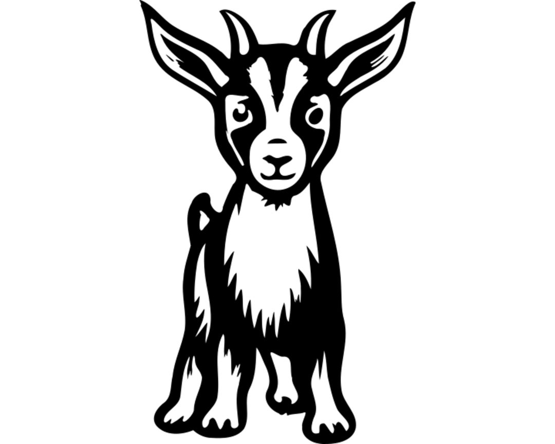 Baby Goat Clip Art Svg Vector Printable Download Baby Goat Picture Pdf ...