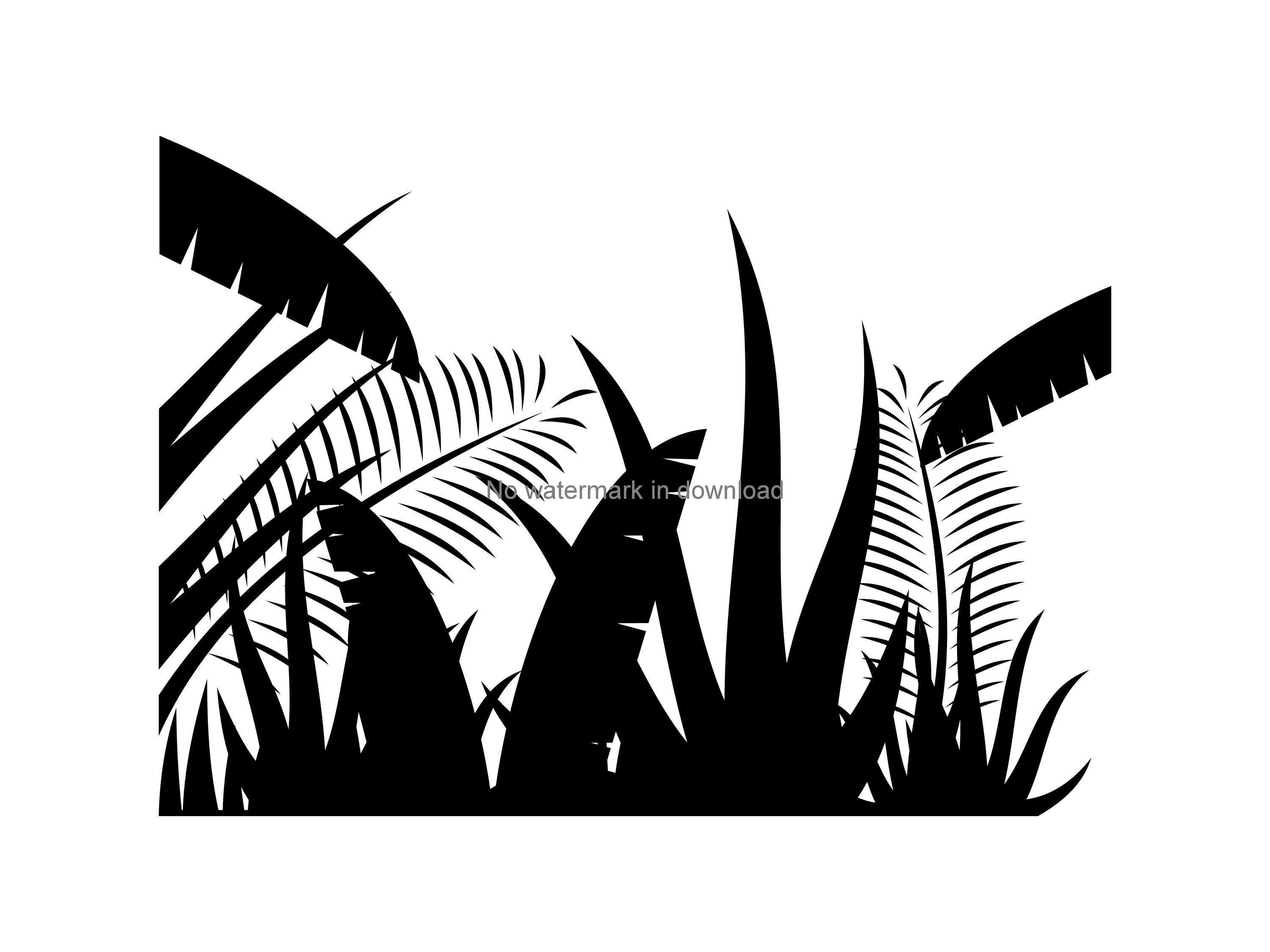 Jungle Svg Cutting File Jungle Digital Downloadjungle Laser - Etsy ...