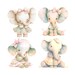 Adorable Elephant Clipart Bundle - Cute Illustrations for Kids' Themes ...