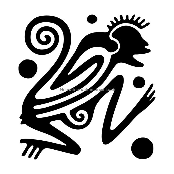 Aztec Monkey Art - Etsy