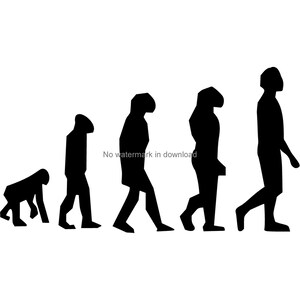 Evolution Svg Cut Files for Cutting, Human Evolution Svg Clipart Image ...