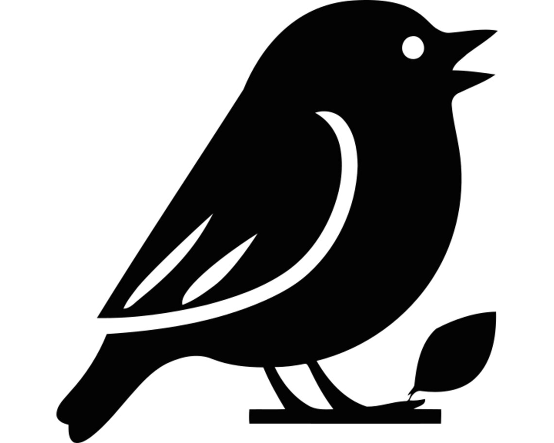 Bird Svg Vector Image Printable Clipart Bird Picture Instant - Etsy