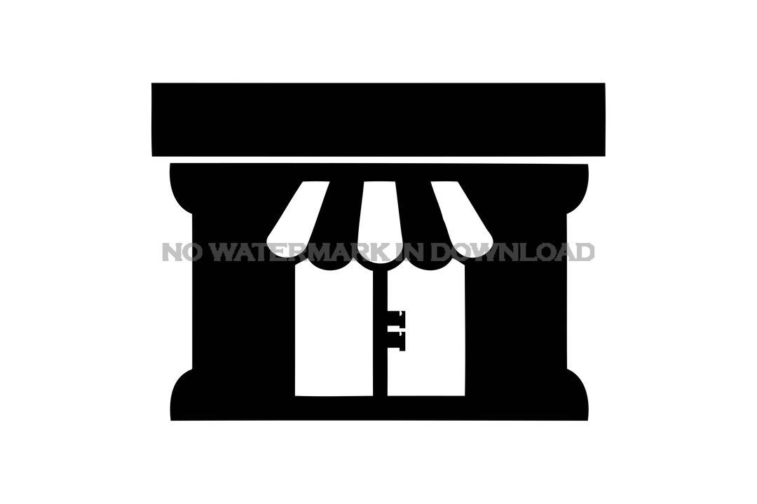 Cute Storefront SVG Retro Shop Front Graphic for Crafts & - Etsy