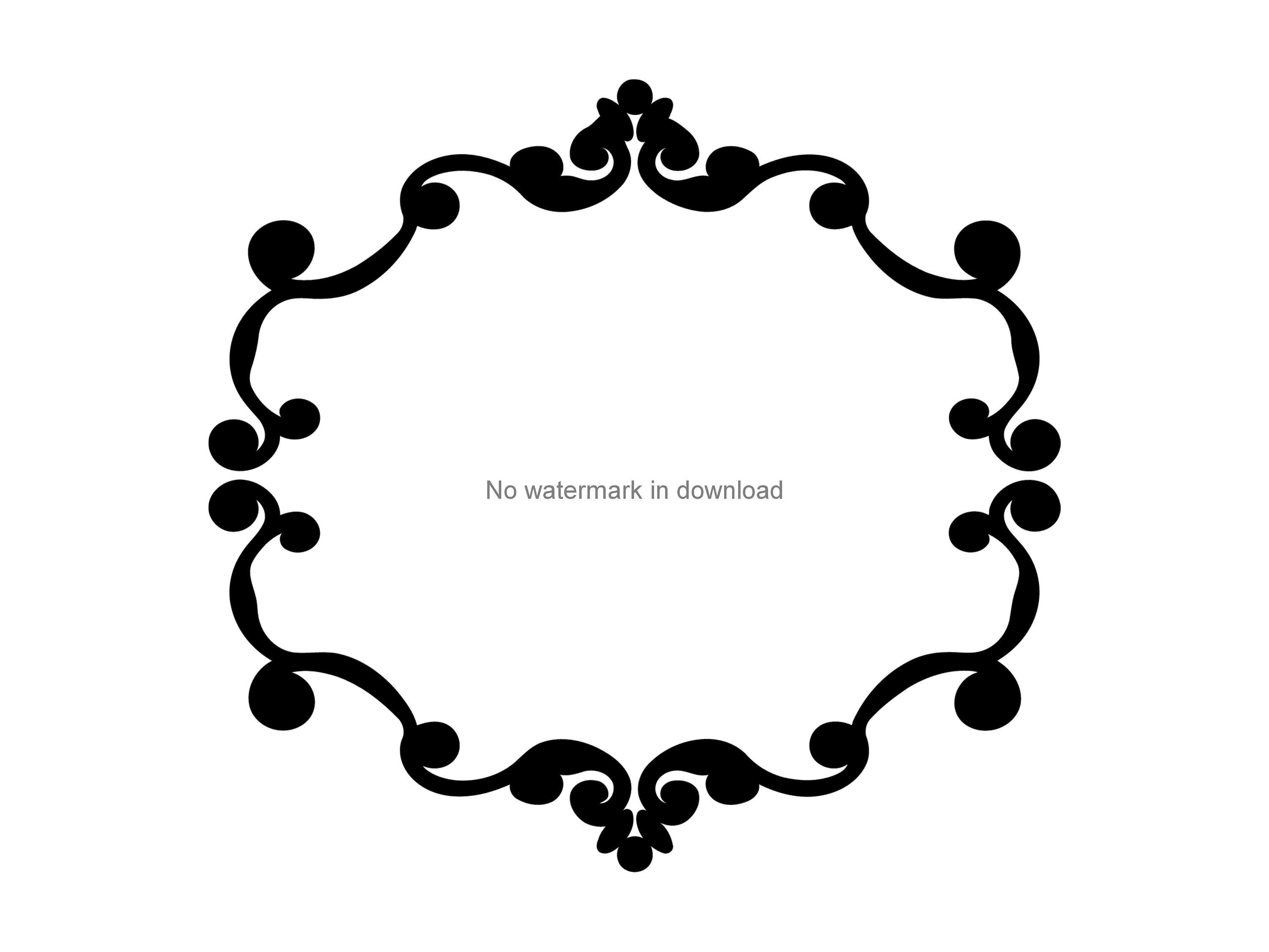 Flourish Frames Svg Cut Files Flourish Frames Svg Cutting - Etsy