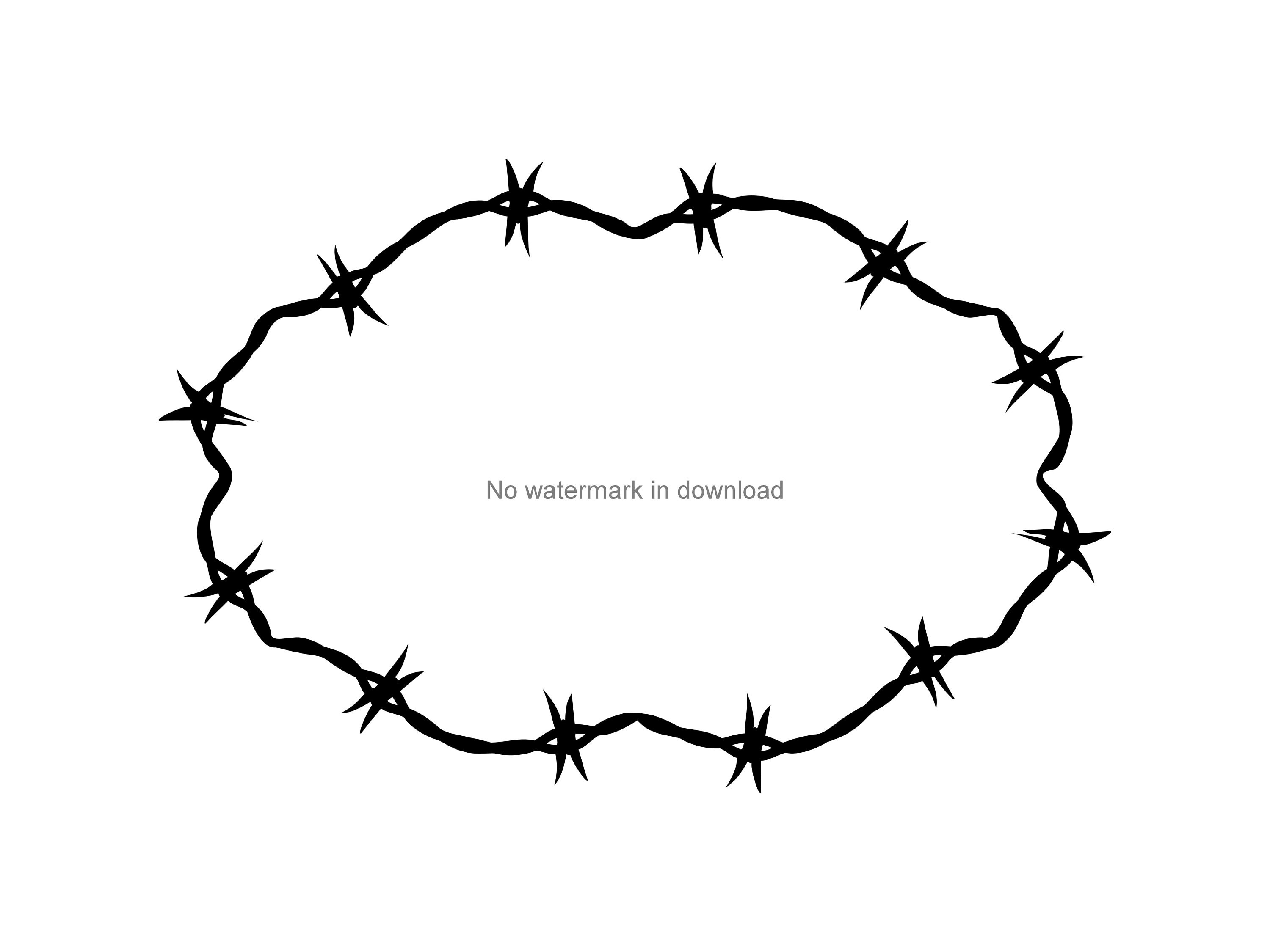 Stacheldraht Rahmen Clipart Bild Stacheldraht Rahmen - Etsy Österreich