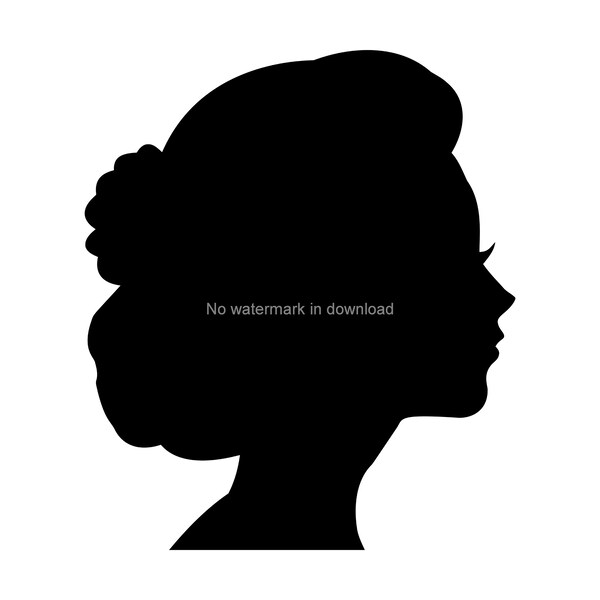Profile of Woman - Etsy