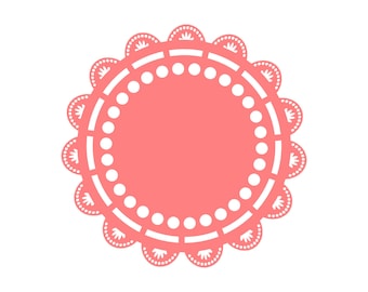 Lace Doily Svg - Etsy