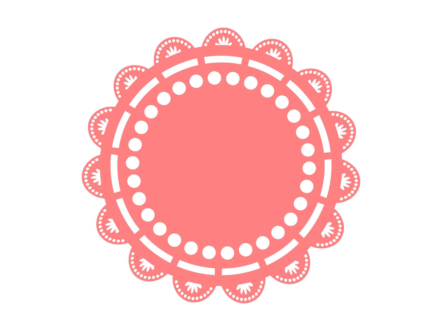 Lace Doily Svg Lace Circle Svg Lace Doily Clipart Lace Clip - Etsy