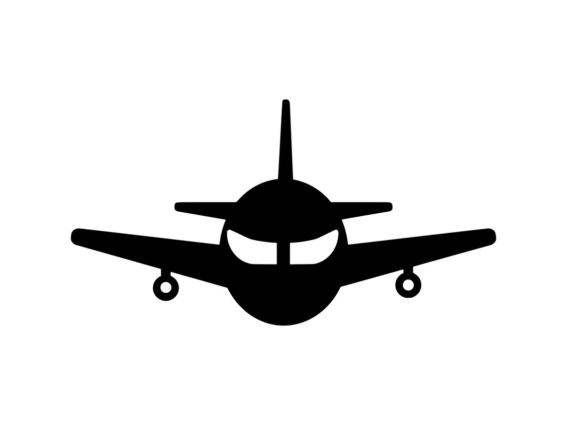 Aeroplano svg aereo svg silhouette taglio file clipart svg dxf png ...