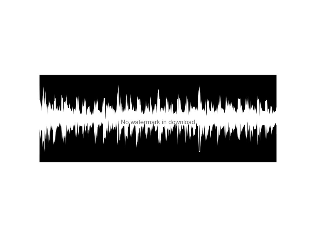 Sound Wave Clipart: Voice Silhouette Vector (SVG, DXF, PNG) Digital ...