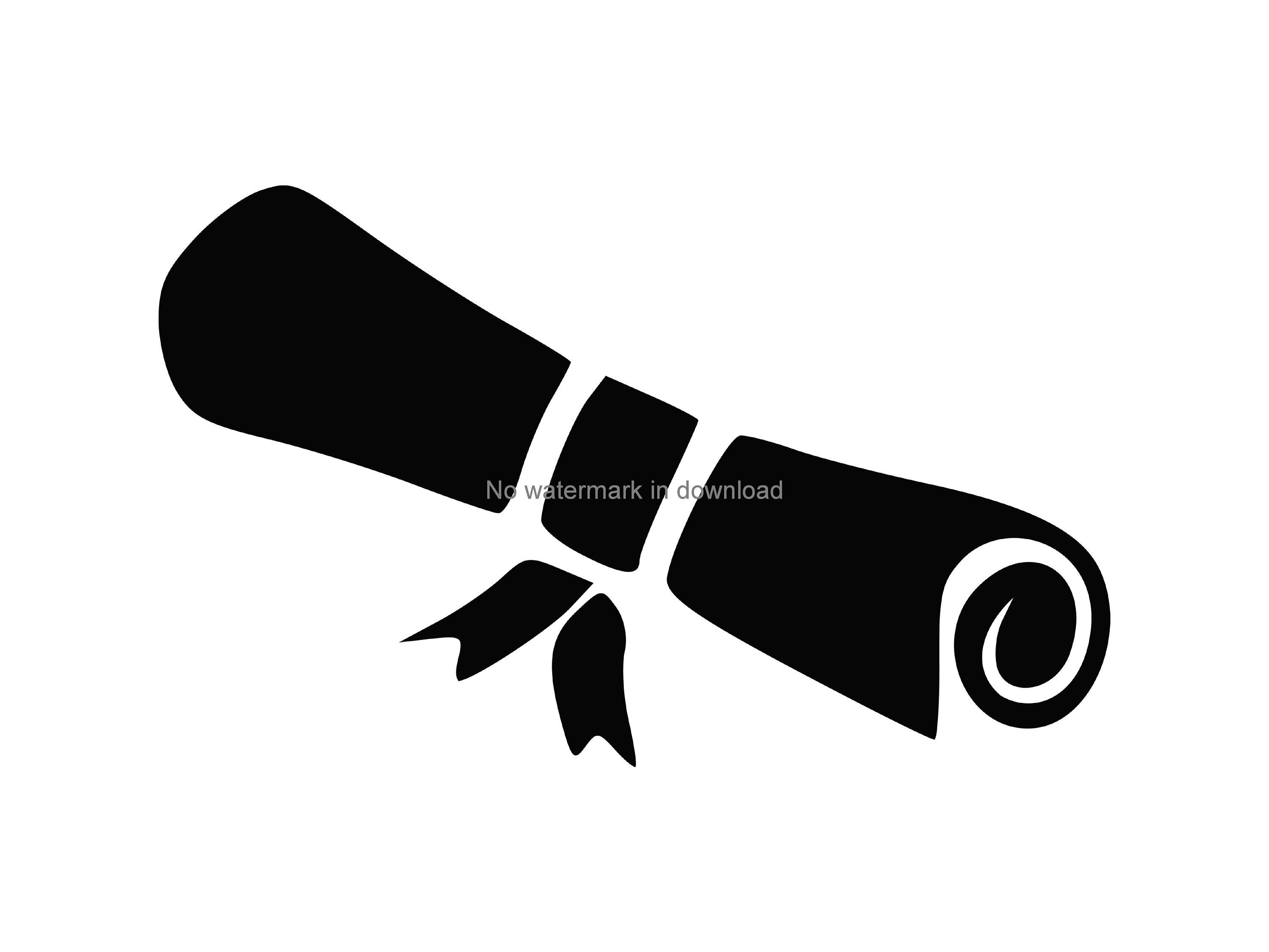 Diploma Digital Clip Art, Diploma Clip Art, Diploma Svg Clipart ...