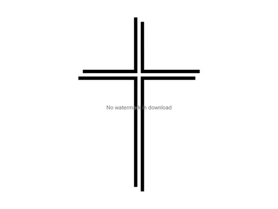 Thin Cross Clip Art