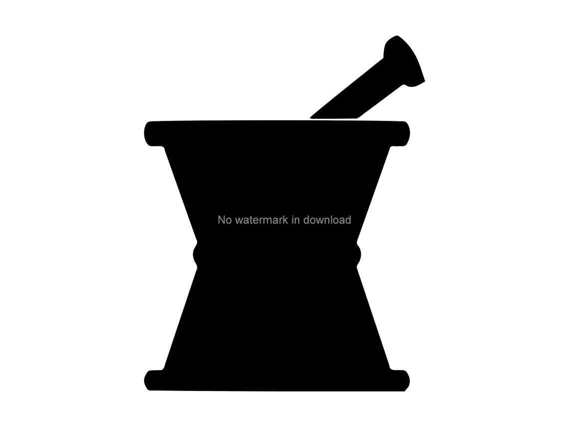 Mortar and Pestle Cutting Clipart Mortar and Pestle Files for - Etsy