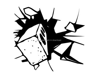 Broken Brick Svg - Etsy