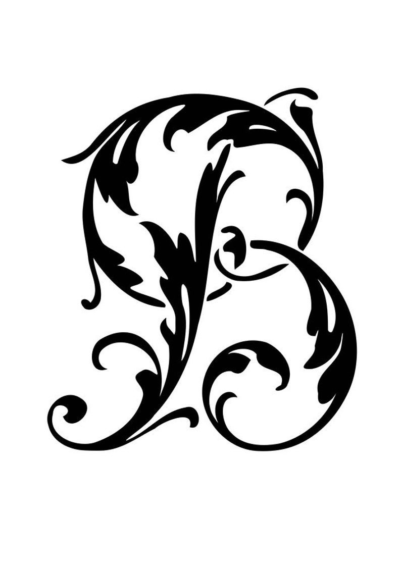 Scroll Monogram Svg Clip Art Scroll Monogram Cut Files - Etsy Hong Kong