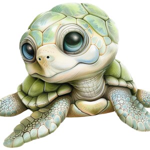 Baby Turtle Clipart, Digital Download, Watercolor Turtles, Printable ...
