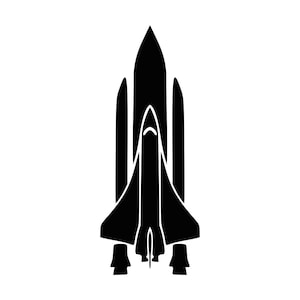 Space Shuttle Svg Space Ship Svg Silhouette Plotterdatei Rakete Clipart Svg Dxf Png Art Cnc ...