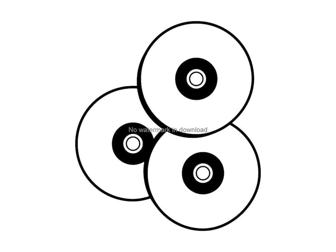 Cds SVG Clipart: Vinyl Cut File (digital Download) - Etsy