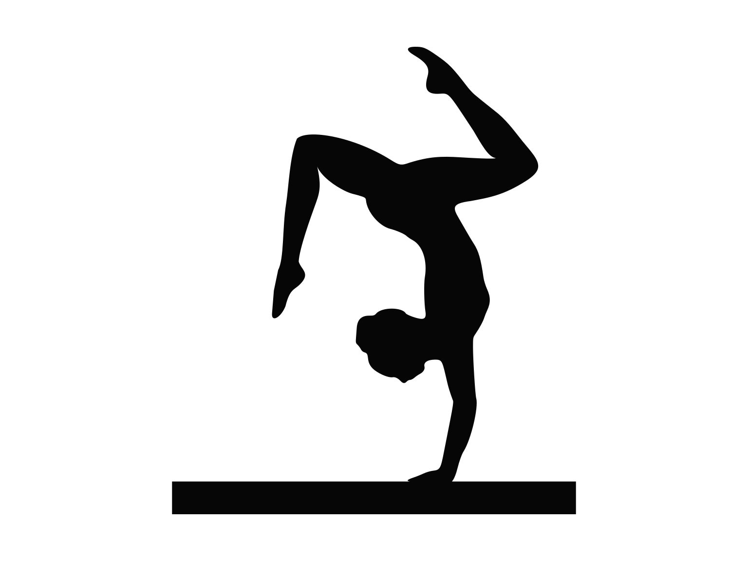 Gymnastics Silhouette SVG Gymnastics Silhouette SVG