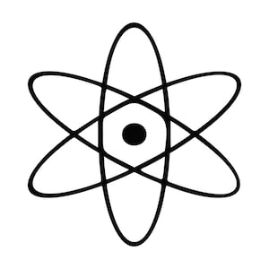 Atom Svg Vector File, Atom Cutting File, Atom Cut File, Atom Png ...