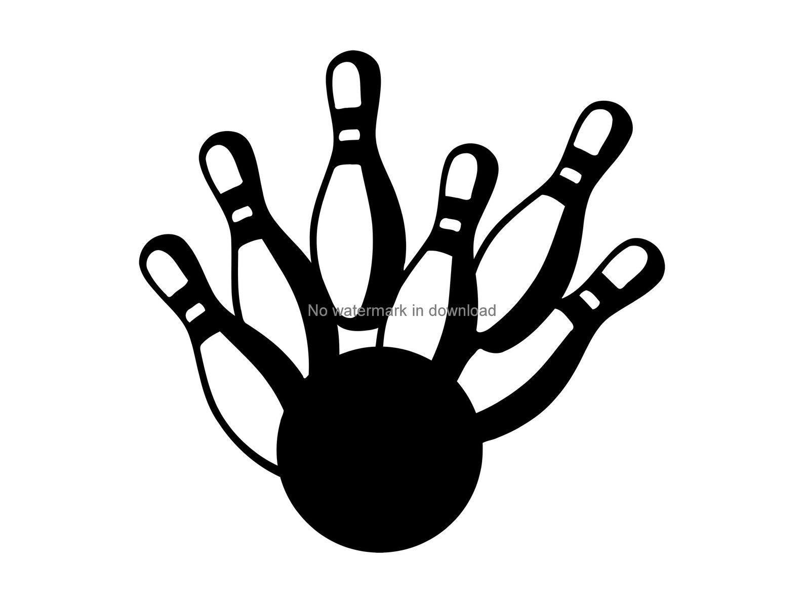 Bowling Pins Svg Bowling Digital Cut File Bowling Image Svg | Etsy