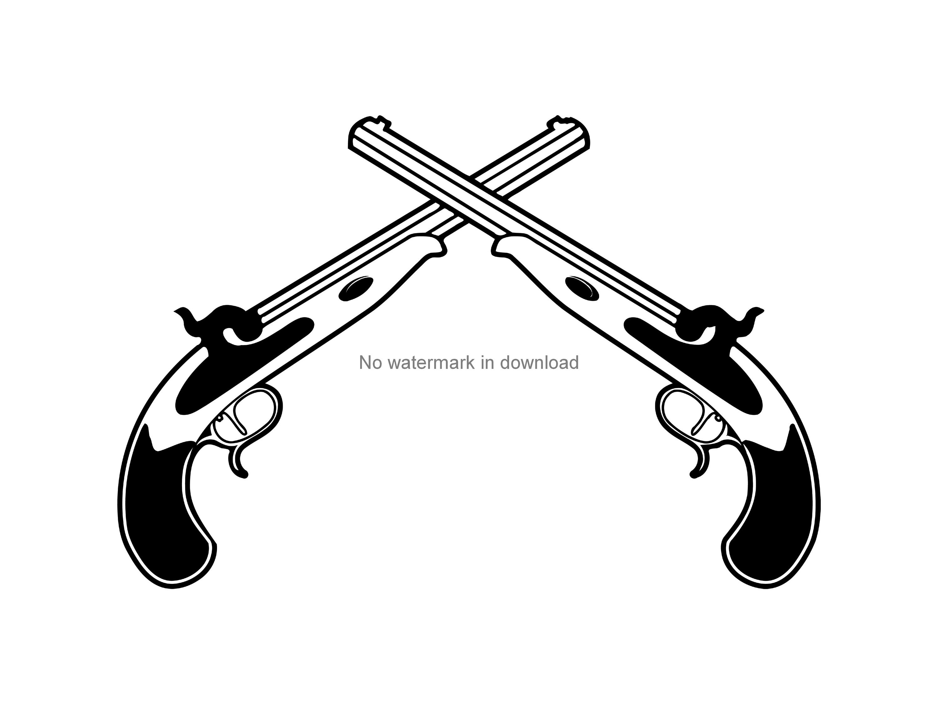 Pistol Svg Gun Svg Clipart Svg Pistol Png Weapon Svg Gun - Etsy