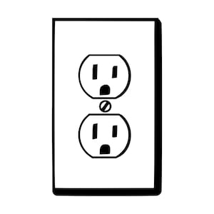 Power Outlet Dxf - Etsy