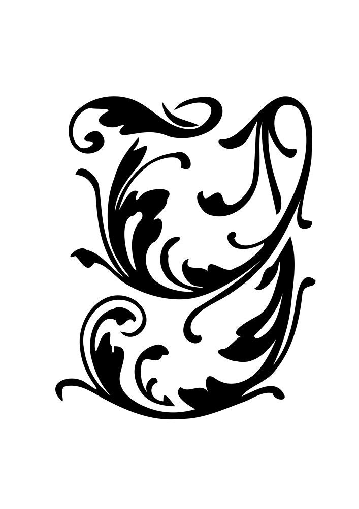 Scroll Monogram Svg Clip Art Scroll Monogram Cut Files - Etsy UK