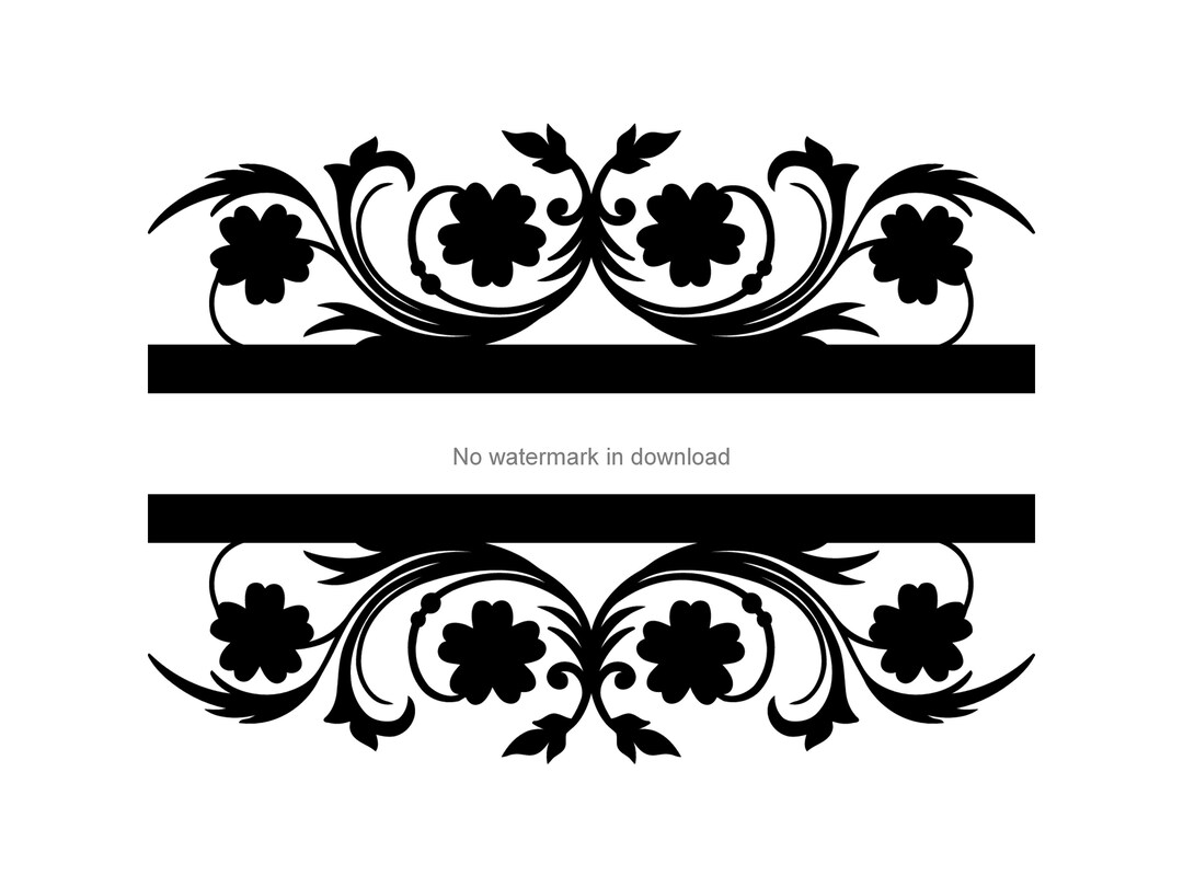 Mailbox Monogram Svg, Split Frame Svg, Mail Box Monogram, Split ...