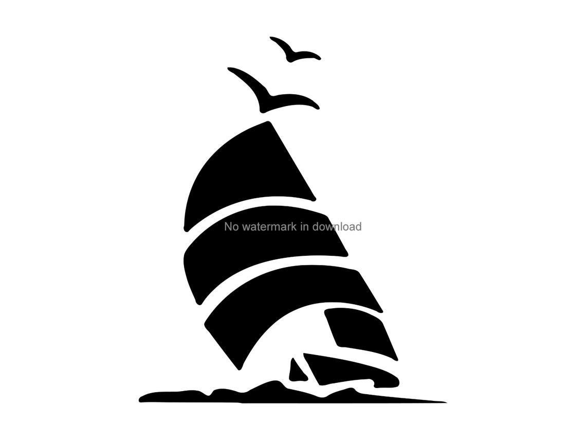 Boat Svg Instant Download Sail Boat Vector Files Sailboat | Etsy