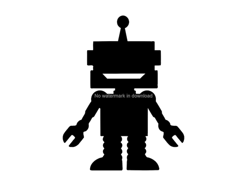 Robot Png Robot Dxf Clipart Robot Digital Clip Art Robot - Etsy