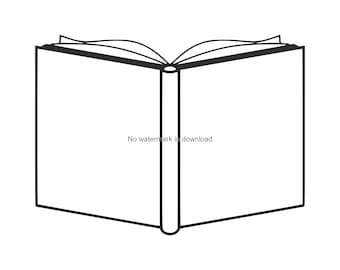 Open Book Dxf Files | Etsy