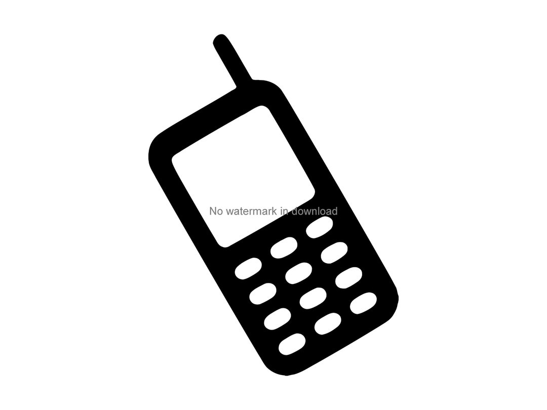 Cell Phone Svg Image, Cell Phone Cutting Svg, Cell Phone Dxf, Cell ...