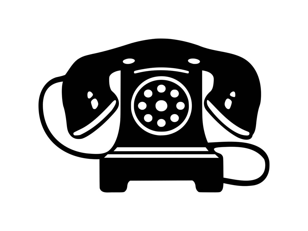 Telephone Svg Rotary Phone Svg Old Phone Svg Vintage Phone Clipart Clip ...