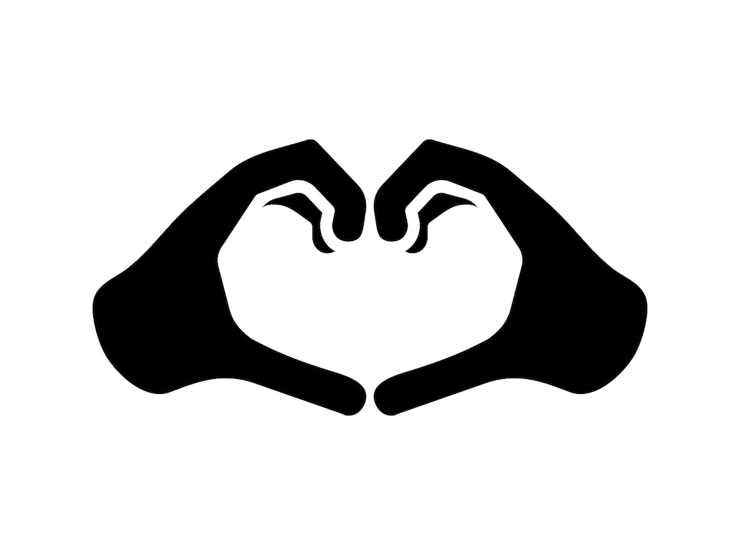 Corazón svg corazón manos svg corazón silueta, vector png dxf svg ...