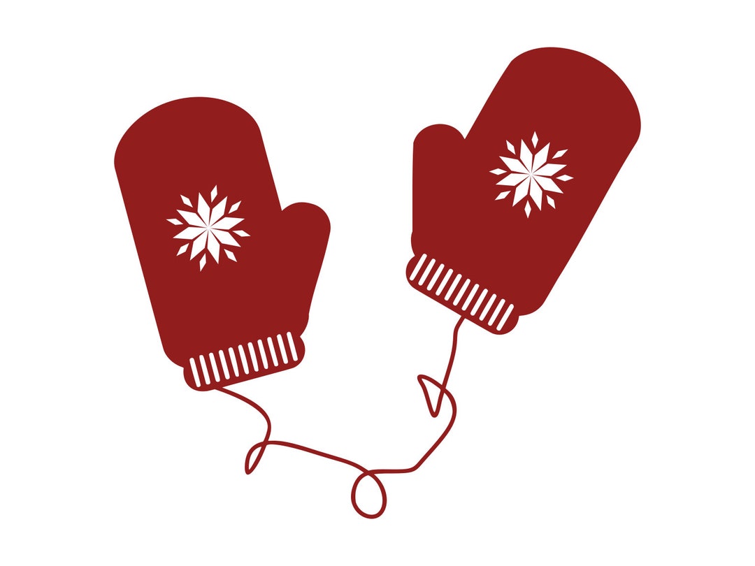 Mittens Svg Gloves Svg Mittens Silhouette Mittens Clipart Png Dxf Files ...