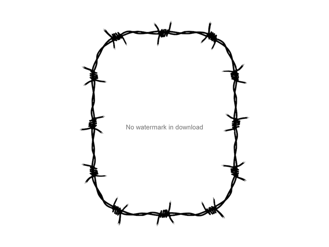 Barbed Wire Files for Cutting, Barbedwire Svg Bundle, Barbed Wire Dxf ...