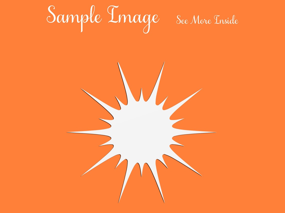 Burst Svg Design Star Burst Cutting Cut Files Sun Burst - Etsy