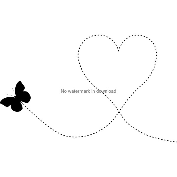 Butterfly Heart Flying Svg - Etsy