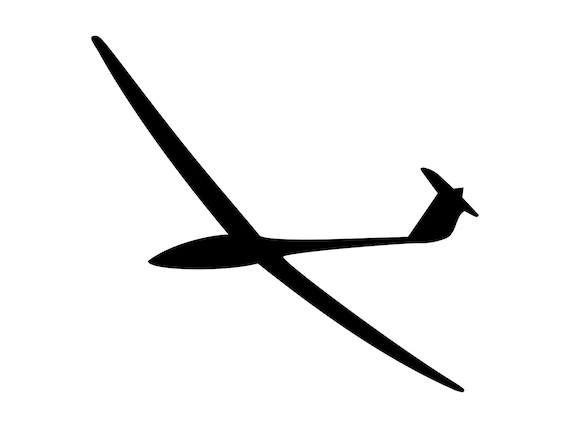 Glider Svg Plane Svg Boys Room Silhouette Glider Plane Clipart | Etsy ...