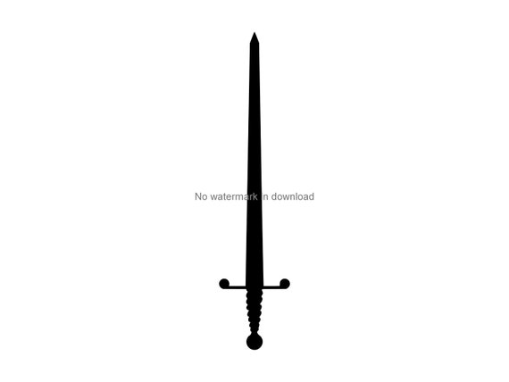 Sword Svg File Sword Svg Image Sword Silhouette Svg Sword | Etsy