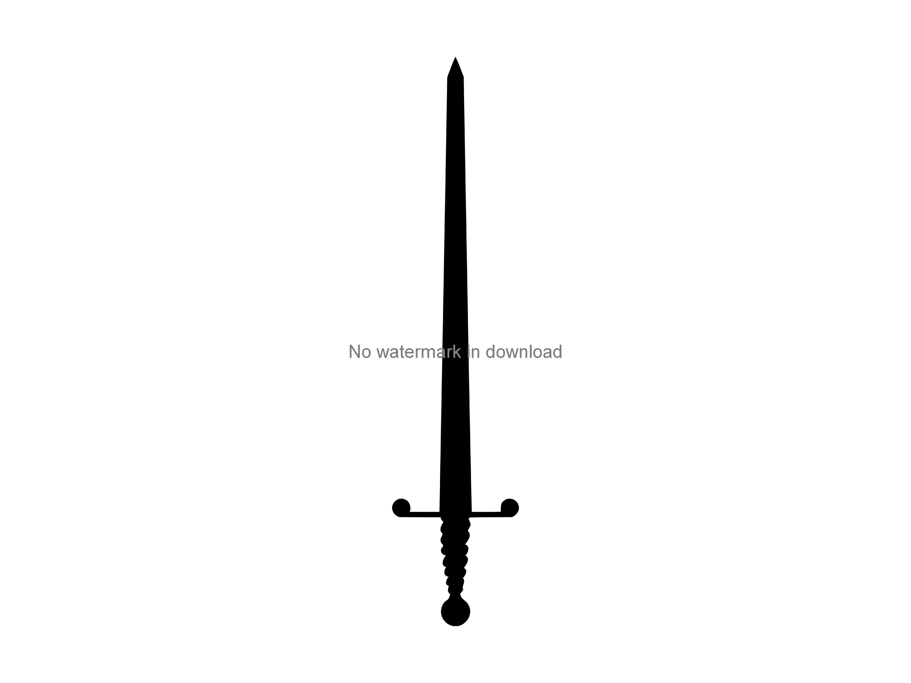 Sword Svg File Sword Svg Image Sword Silhouette Svg Sword - Etsy España
