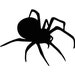 Black Spider SVG Cut File: Halloween Clipart (digital Download) - Etsy
