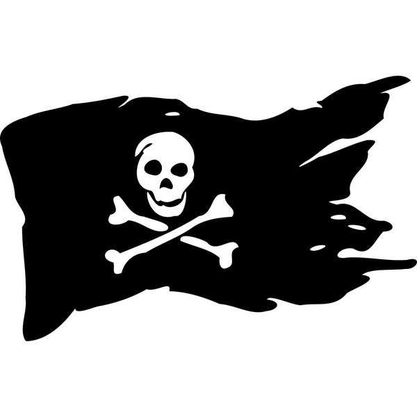 Pirate Flag Dxf File - Etsy