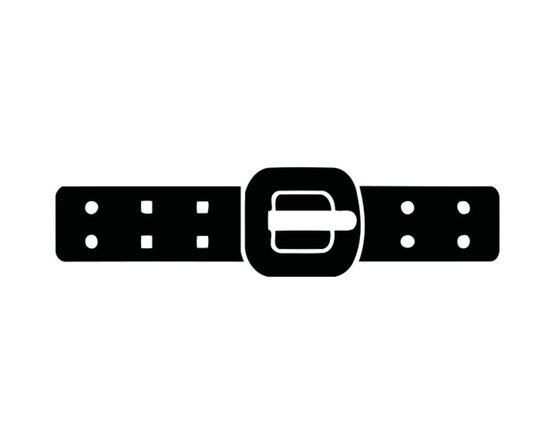 Belt Svg Picture Vector Art File Belt Silhouette Cutting File - Etsy