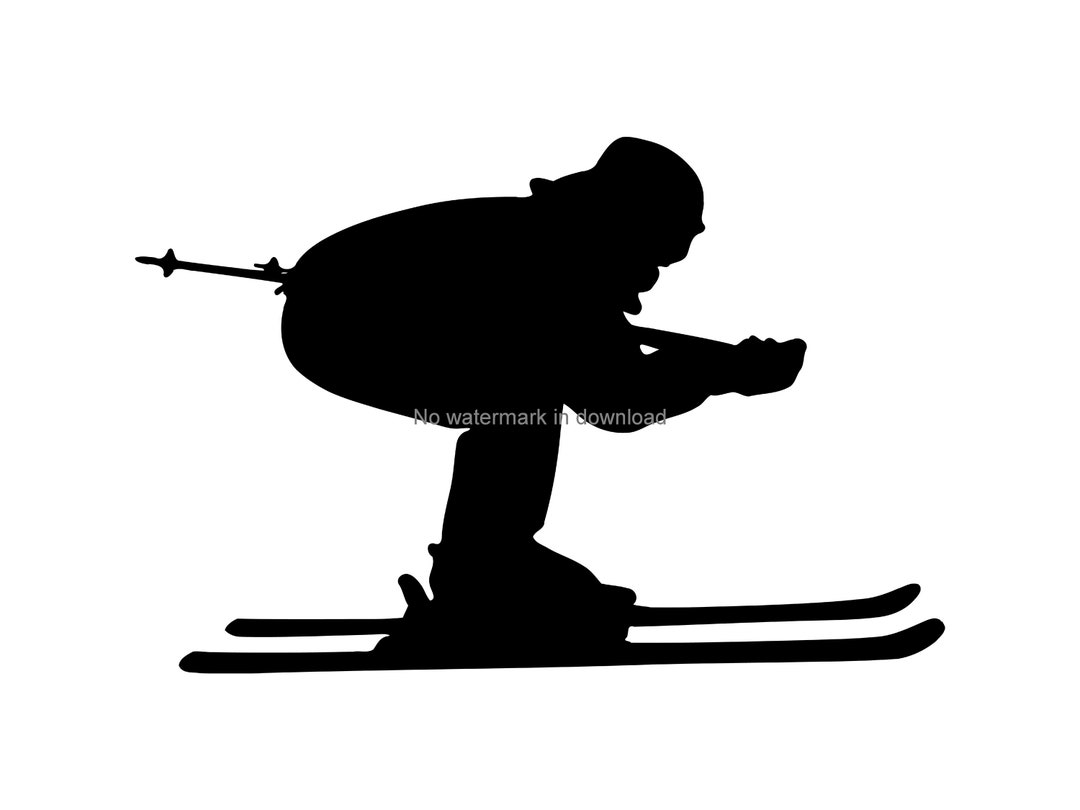 Skier Svg, Ski Svg, Winter Sports, Skiing Svg, Downhill Skier, Ski ...