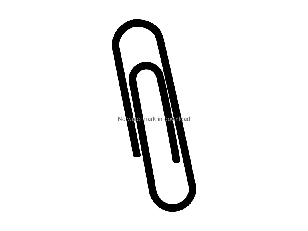 Paperclip Vinyl Cut File, Paperclip Silhouette Cut File, Paperclip Svg ...