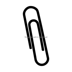 Paperclip Vinyl Cut File, Paperclip Silhouette Cut File, Paperclip Svg ...