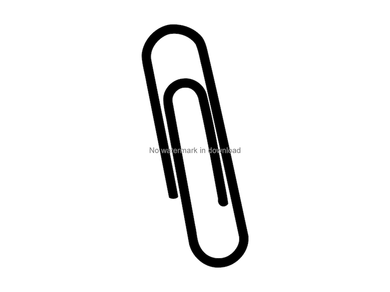 Paperclip Vinyl Cut File Paperclip Silhouette Cut File - Etsy