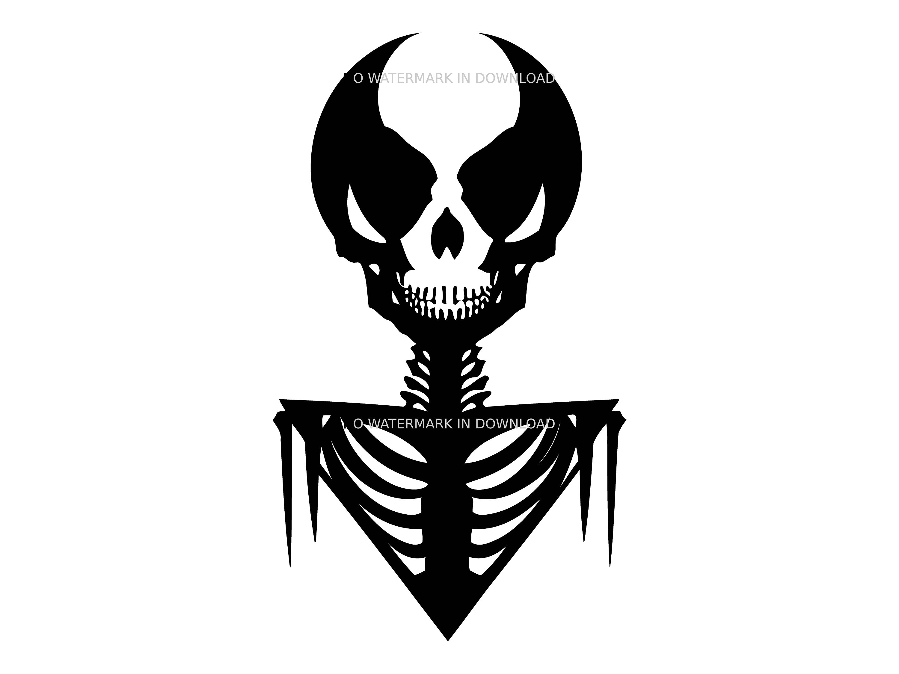 Spooky Skeleton Png